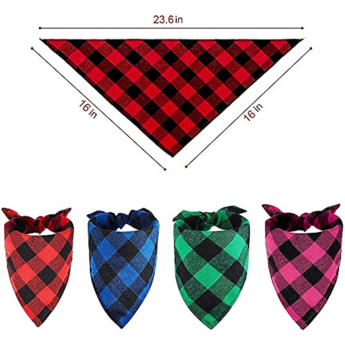 Family Kitchen Promoted to Big Brother Blue Plaid Dog Bandana, Gender Reveal Photo Prop Triangle Pet Scarf Scarves Decorations Accessories, Pet Scarves Dog Lovers Gift