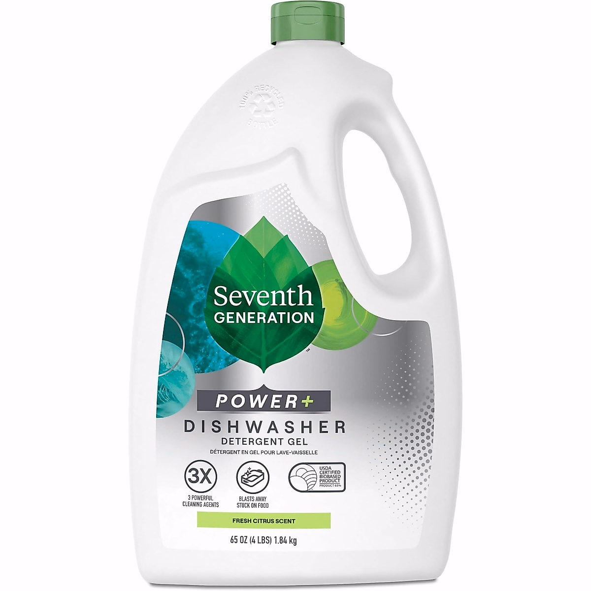 Seventh Generation Ultra Power Plus Auto Dish Gel, Fresh Citrus Scent, 65 Ounce