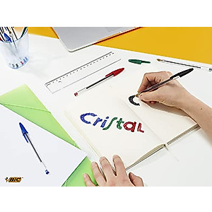 Bic 830864 BiC Cristal Original 1.0 mm Ball Pen Pack of 10,Black Packaging may Vary