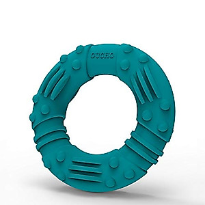 GUCHO Updated Ultra Durable Dog Chew Toys for Aggressive Chewers Nearly Indestructible Natural Rubber Dog Toys - Tough Strong Dog Teething Toys for Medium Small Dogs