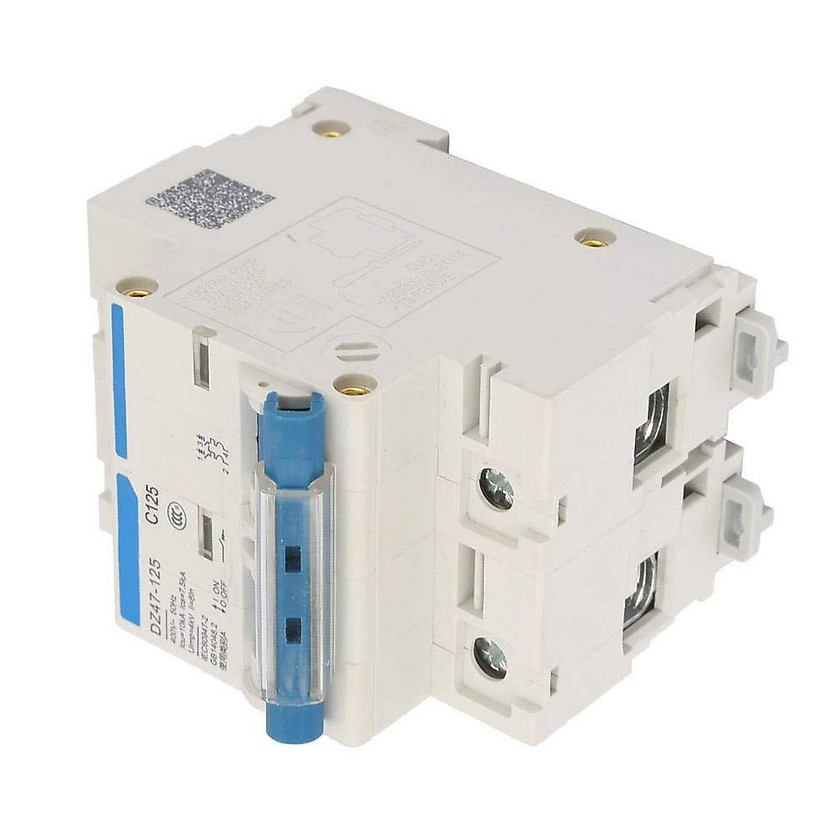 Current Circuit Breaker, DZ47-125 2P Current Miniature Circuit Breaker 400V 80/100/125A Leakage Protection Switch Supplemental Protection(125A)