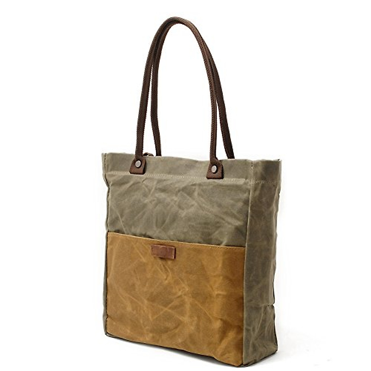 peacechaos Women's Canvas Waterproof Shoulder Hand Bag Tote Bag Purse Handbag (Army Green)