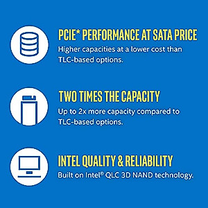 Intel 660p 1TB m.2 2280 PCIe Encrypted Internal SSD SSDPEKNW010T8X1