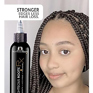 Righteous Roots Rx Hair Oil for Hair Growth, Anti Frizz and Thickener Best for Curly, Wavy Natural Hair and Beards. 4fl oz (Previously known as Hair RX)