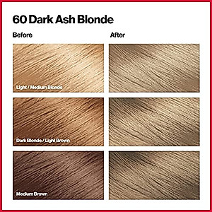 Revlon Colorsilk Hair Color 60 Dark Ash Blonde, Pack of 3