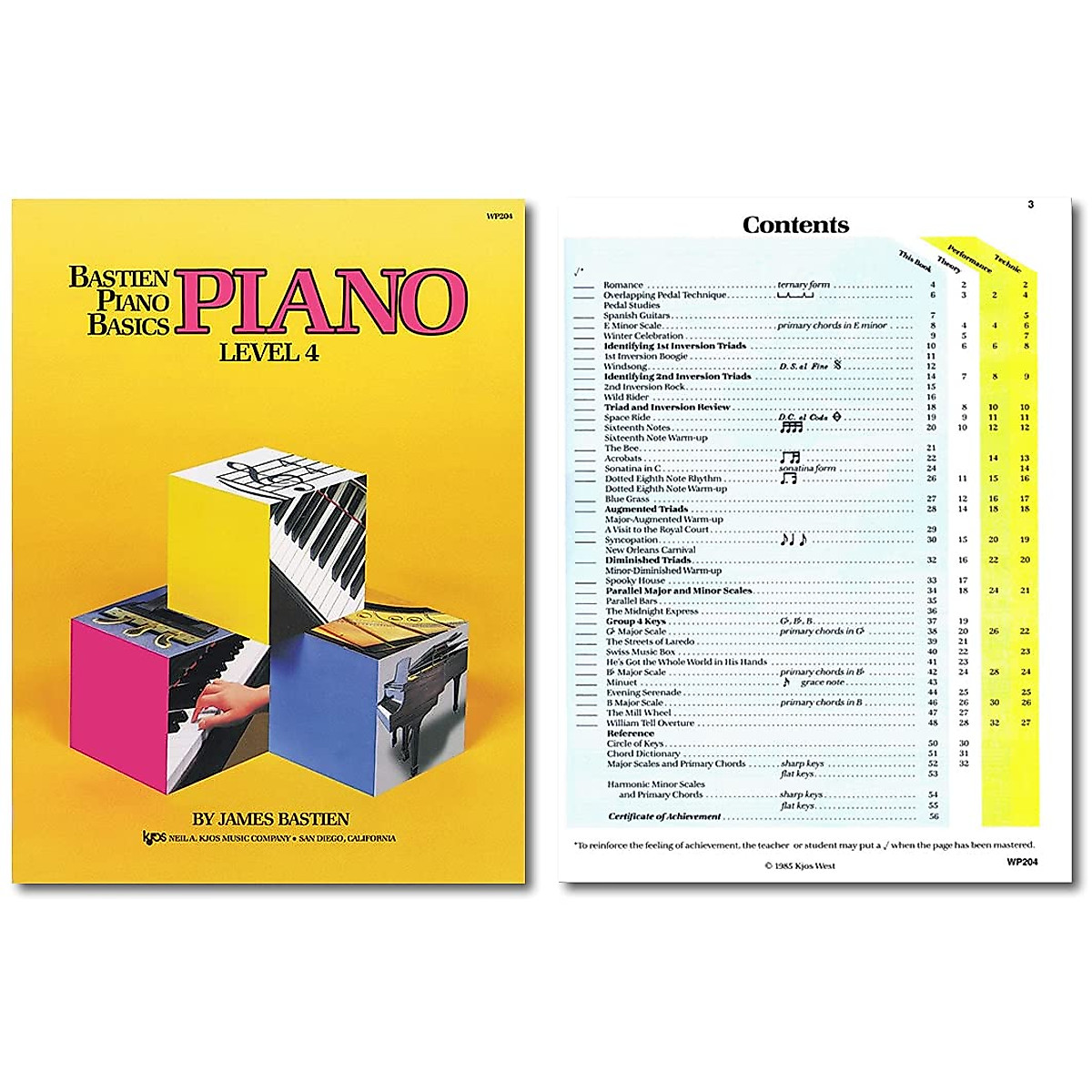 Bastien Piano Basics Level 4 Learning Set By Bastien - Lesson, Theory, Performance, Technique & Artistry Books & Juliet Music Piano Keys 88/61/54/49 Full Set Removable Sticker