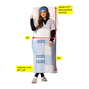 Rasta Imposta Sleeping Bed with Pillow & Comforter Halloween CostumeAdult One Size