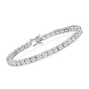 Ross-Simons 10.00 ct. t.w. CZ Tennis Bracelet in Sterling Silver. 7 inches