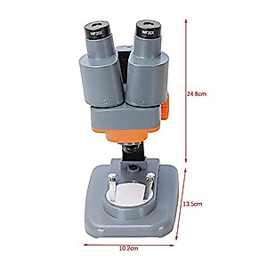 SAWQF 40X Binocular Stereo Microscope for PCB Solder Mineral Specimen Watching Kids Science Education Phone Repair Tool