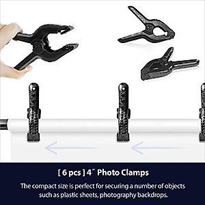 LimoStudio (Heavy Duty) 20 ft. Wide x 10.3 ft. Tall Backdrop Stands, High Stability with 1.45" Thick Pole, Adjustable Width & Length, Background Support System Kit with Super Spring Clamps, AGG2280