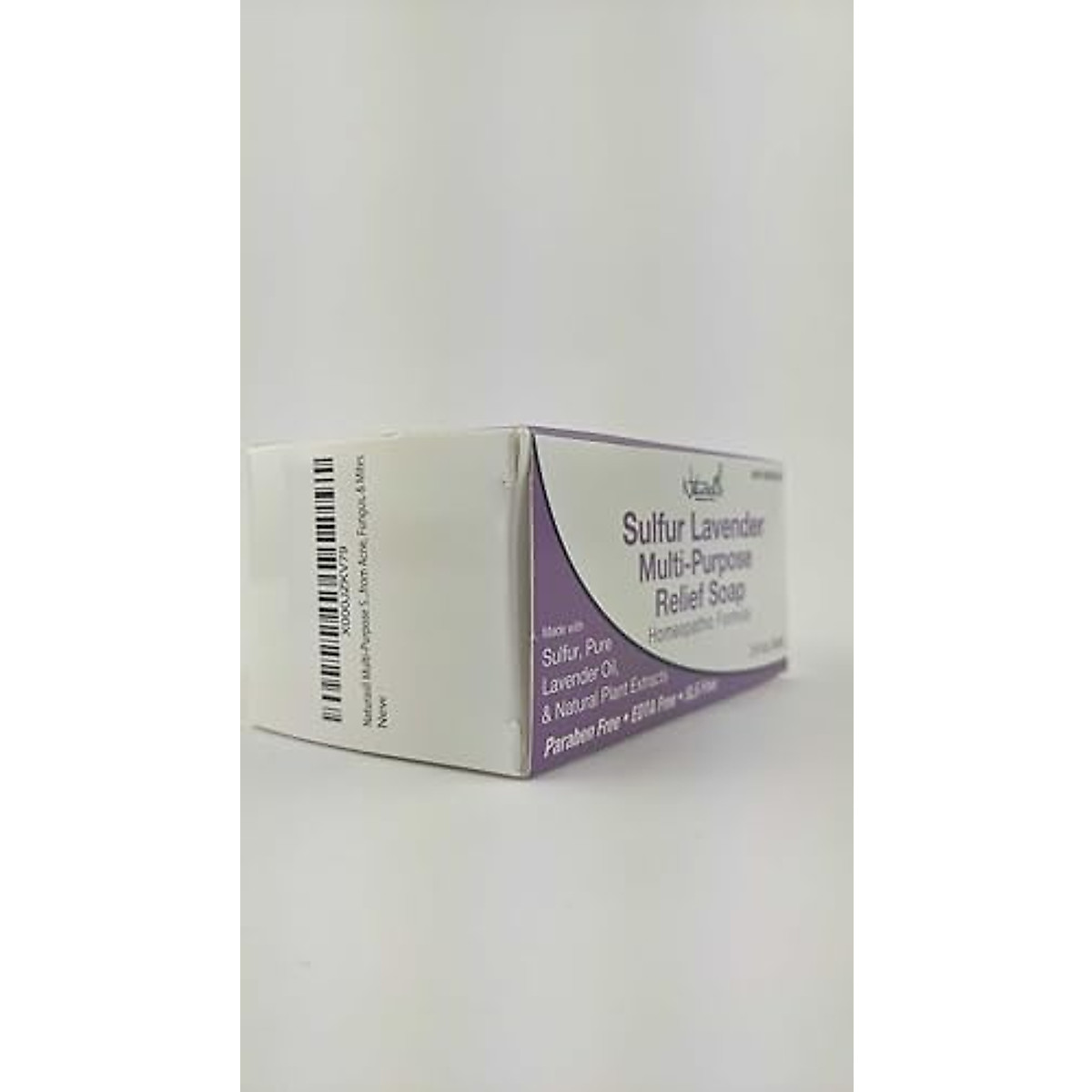 Naturasil 10% Sulfur Lavender Soap Bar Natural Skin Treatment for Acne, Bug Bites, Warts Treatment, Viral Bumps, Nodes & Itching | for Kids & Adults |113 grams