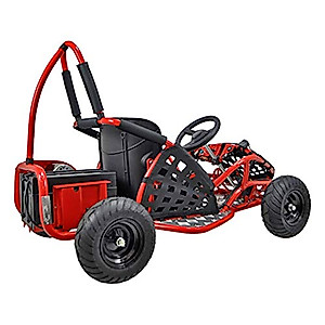 MotoTec 48v 1000w Off Road Go Kart in Red