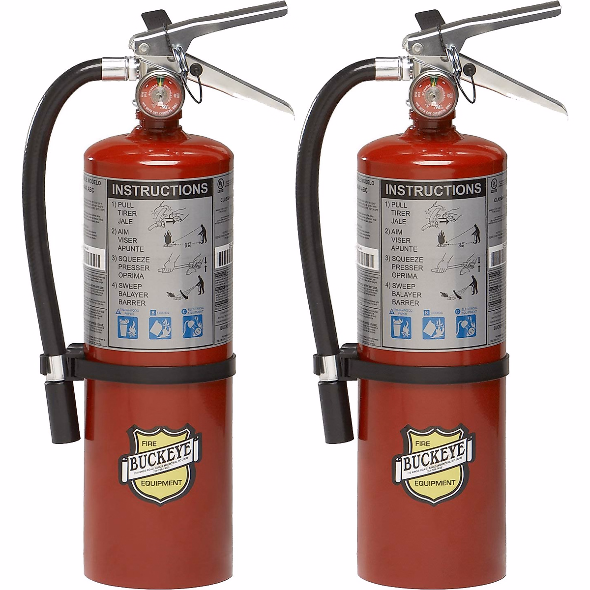 Buckeye 5 HI SA40 ABC 10914 Fire Extinguisher, Pack of 2