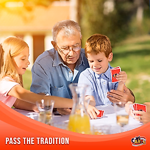 Deluxe Canasta Cards Set with Point Values, The Classic Card Games for Adults and Family Game Night, Best Games for 2 Players or More