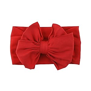 RuffleButts® Girls Red Big Bow Headband - One Size