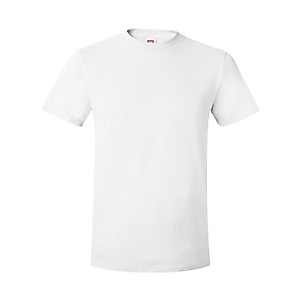 Hanes Men's Nano Premium Cotton T-Shirt (Pack of 2), White, Medium