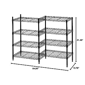 IRIS USA 260370 IRIS 8-Shelf Metal Rack Unit