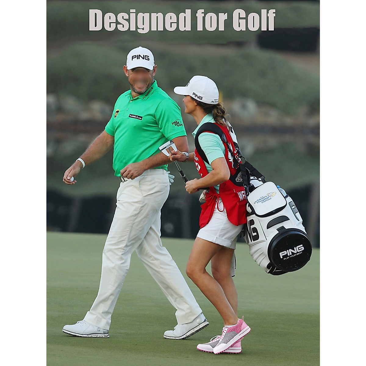 Ladies Breathable Spikeless Golf Shoes for Women, Lightweight Mesh Casual Walking Sneakers Shoes Pink