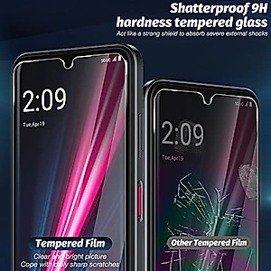 Orzero (4 Pack) Compatible for T-Mobile Revvl 6 Pro 5G Tempered Glass Screen Protector, 2.5D Arc Edges 9H HD Bubble-Free (Lifetime Replacement)