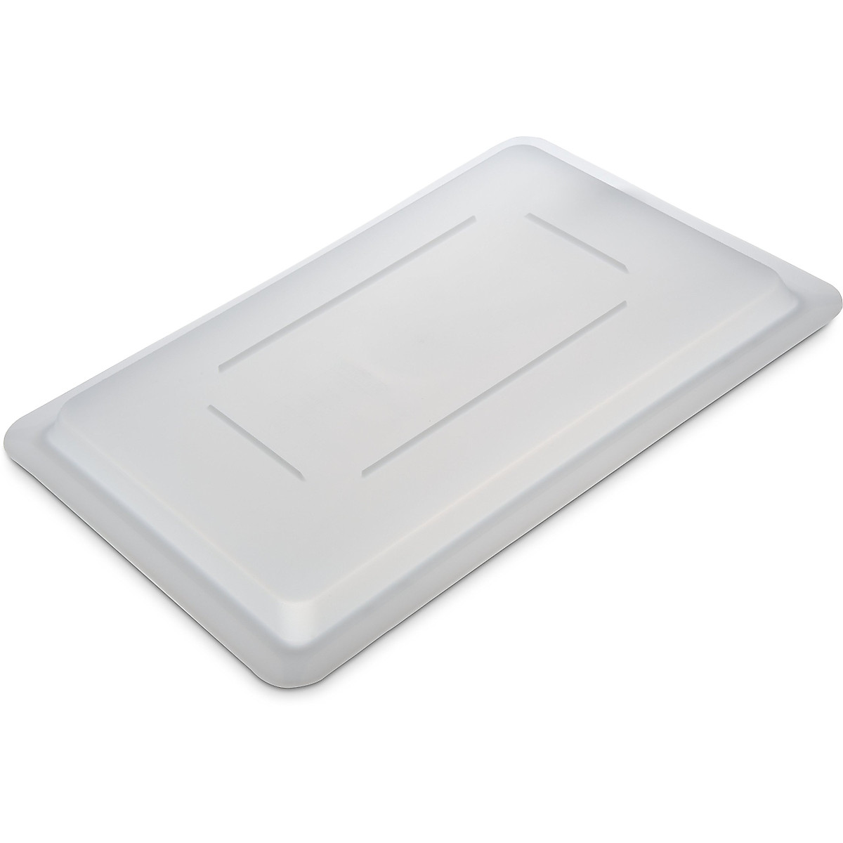 Carlisle FoodService Products Storplus Food Storage Container Lid Lock-Tight Lid with Stackable Design for Catering, Buffets, Restaurants, Polyethylene (Pe), 18 x 12 Inches, White, (Pack of 6)