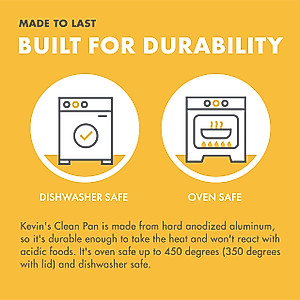 Kevin's Natural Foods Clean Pan 12" Fry Pan with Cover