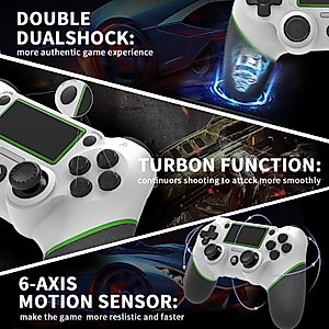 MSXGSYYDS Wireless Controller for PS4, Remote Controllers Compatible with Playstation 4/Slim/Pro,Wireless Gaming Pro Controller with Dual Vibration/6-Axis Motion/3.5mm Audio Jack【Upgraded】