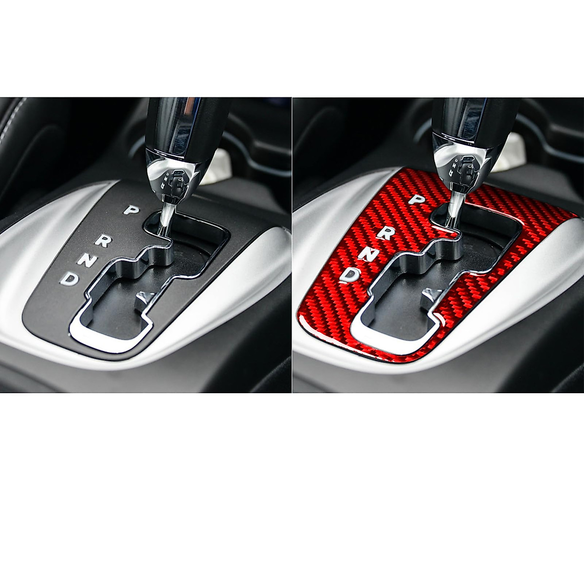 UOADA Real Premium Carbon Fiber Car Gear Box Control Decal Trim Center Console Gear Shift Panel Cover Sticker Interior Compatible with Dodge Journey 2011 2012 2013 2014 2015 2016 2017