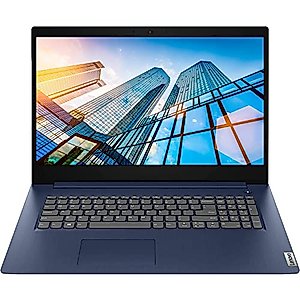 Lenovo IdeaPad 3 Laptop, 17.3" HD+ Screen, Intel Core i5-1035G1 Processor, 8GB RAM, 256GB SSD, HDMI, Wi-Fi, Bluetooth, Windows 11 Home, Blue