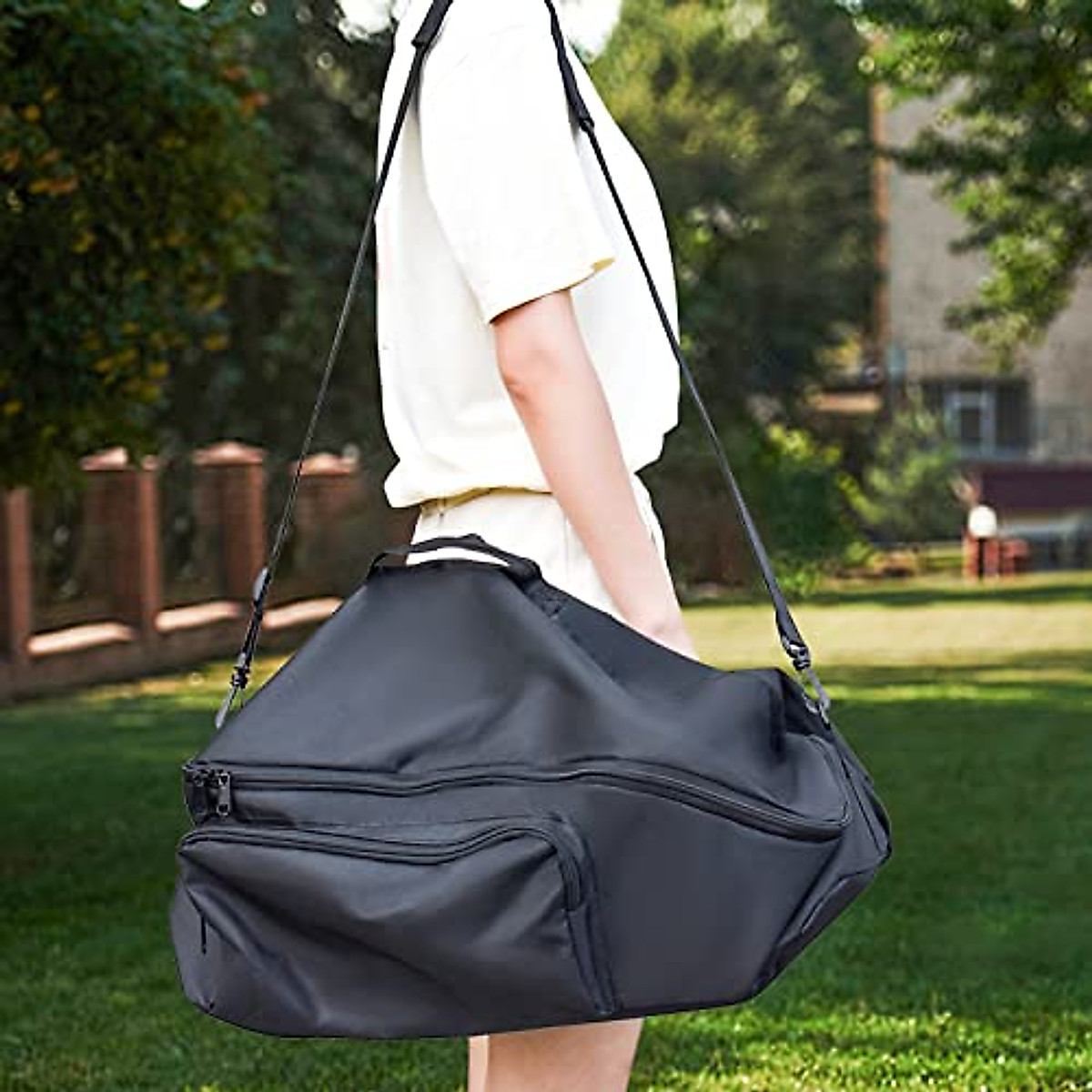 Portable Grill Carry Bag for Weber 1141001 Go-Anywhere Gas Grill - Outdoor Camp Grill Cover for Weber 121020 Go-Anywhere Charcoal Grill - Heavy Duty Waterproof 600D Oxford Fabric