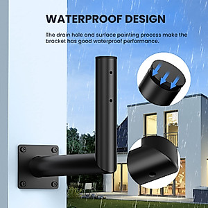 Ueevii Universal Wireless Bridge Bracket Mount/3.8cm Diam Wall-Mounted Mount/Sturdy and Durable/Wildly Used on Outdoor Wireless Bridge,Access Point and Other Scenarios/2-Pack