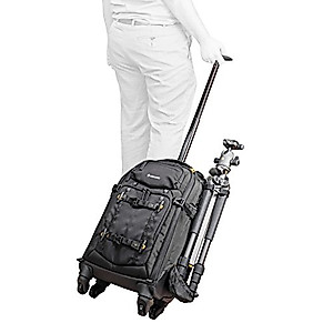 VANGUARD ALTA Fly 55T DSLR Camera Backpack, 4 Wheel Spinner/Trolley, Black