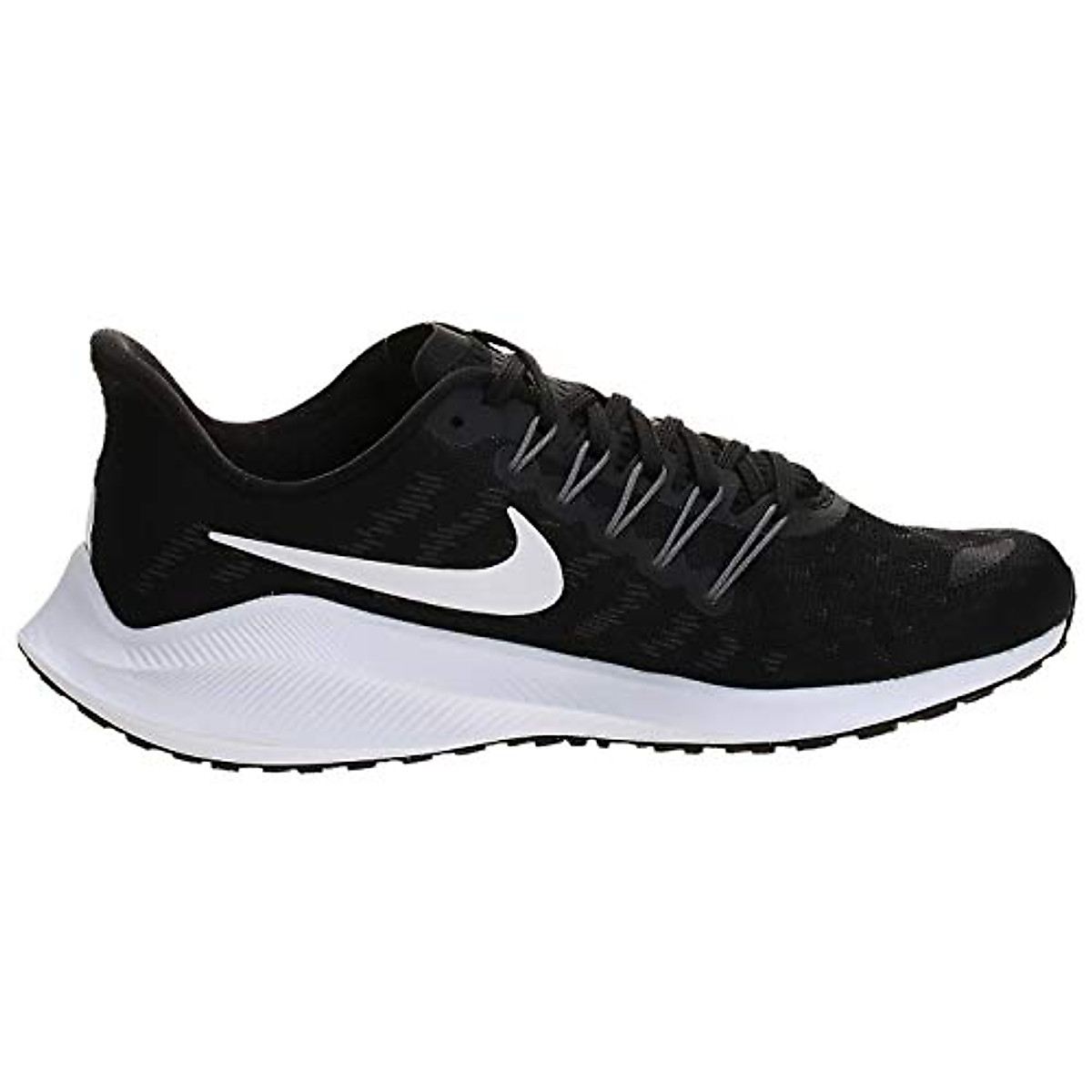 Nike Women's Air Zoom Vomero 14 Running Shoe, Black/Thunder Grey/White, Size 7.5