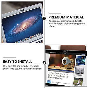 SOLUSTRE 2pcs Camera Cover Webcam Lens Cover Tablet Privacy Cover Lens Cover Slide Laptop Webcam Cover Webcam Cover for Tablet Slim Laptop Phone Webcam Cover Safety mask Ultra Thin abs
