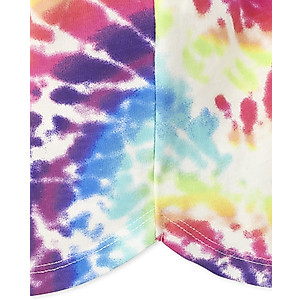 The Children's Place Baby Toddler Girls Dolphin Shorts, Spiral/Purple/Bandana/Fall Fuchsia 4-Pack, 3T