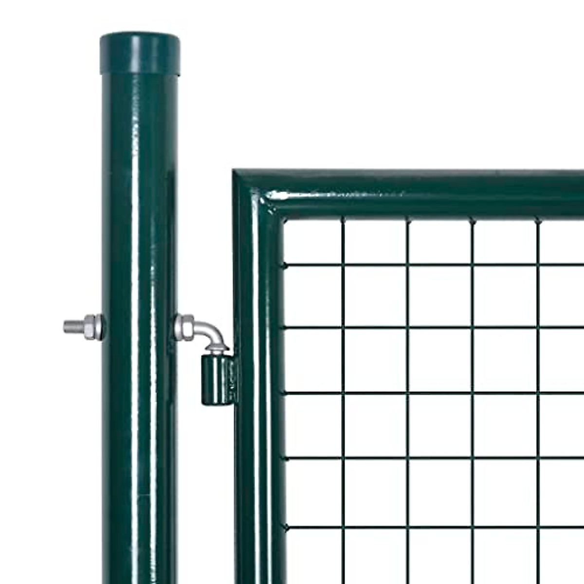 vidaXL Fence Gate Steel 120.5"x68.9" Green