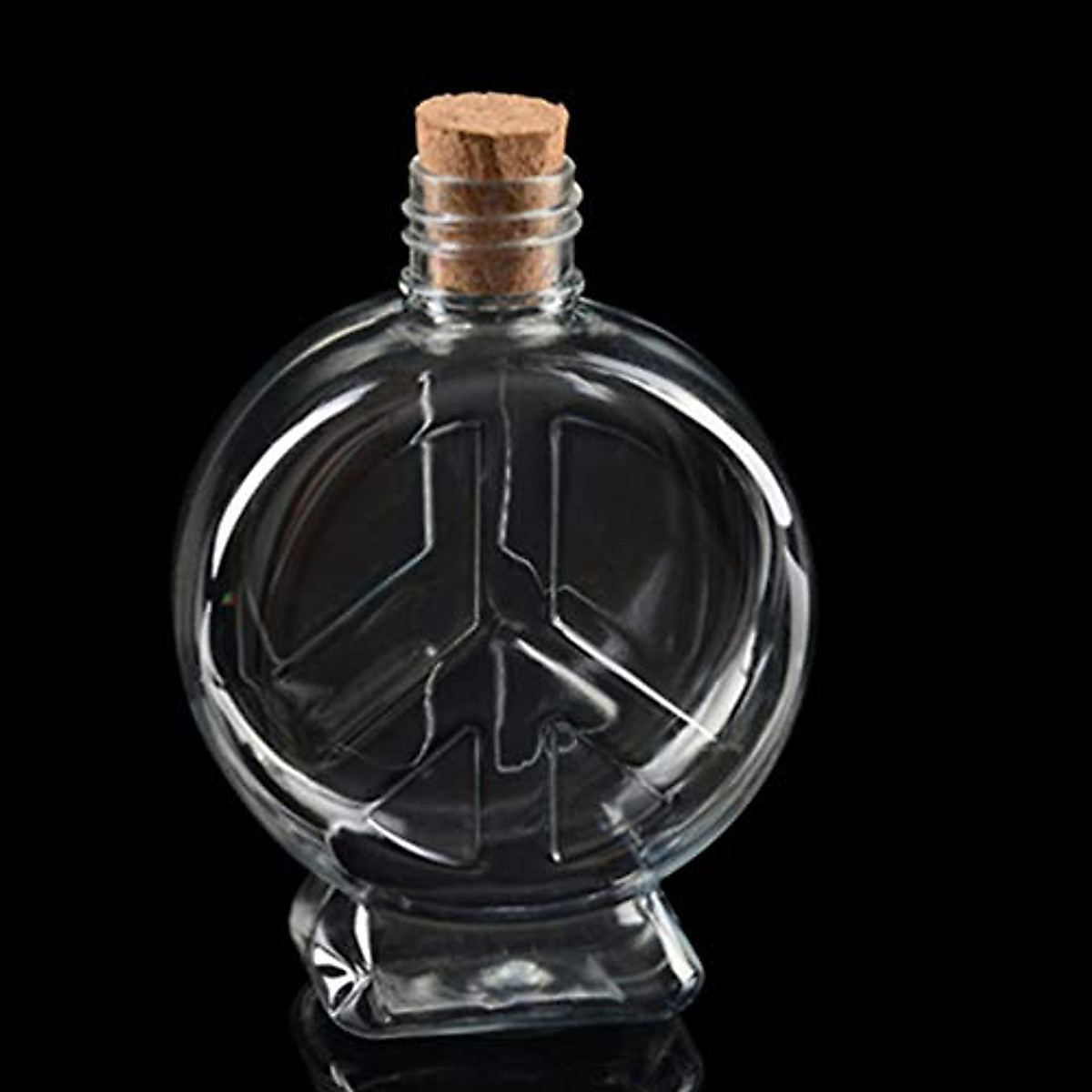 EXCEART 25Pcs Cork Jars 100ML Plastic Cork Bottles Wishing Bottles Clear Vials Storage Container for Art Crafts Projects Decoration Party Supplies (Mixed Style)