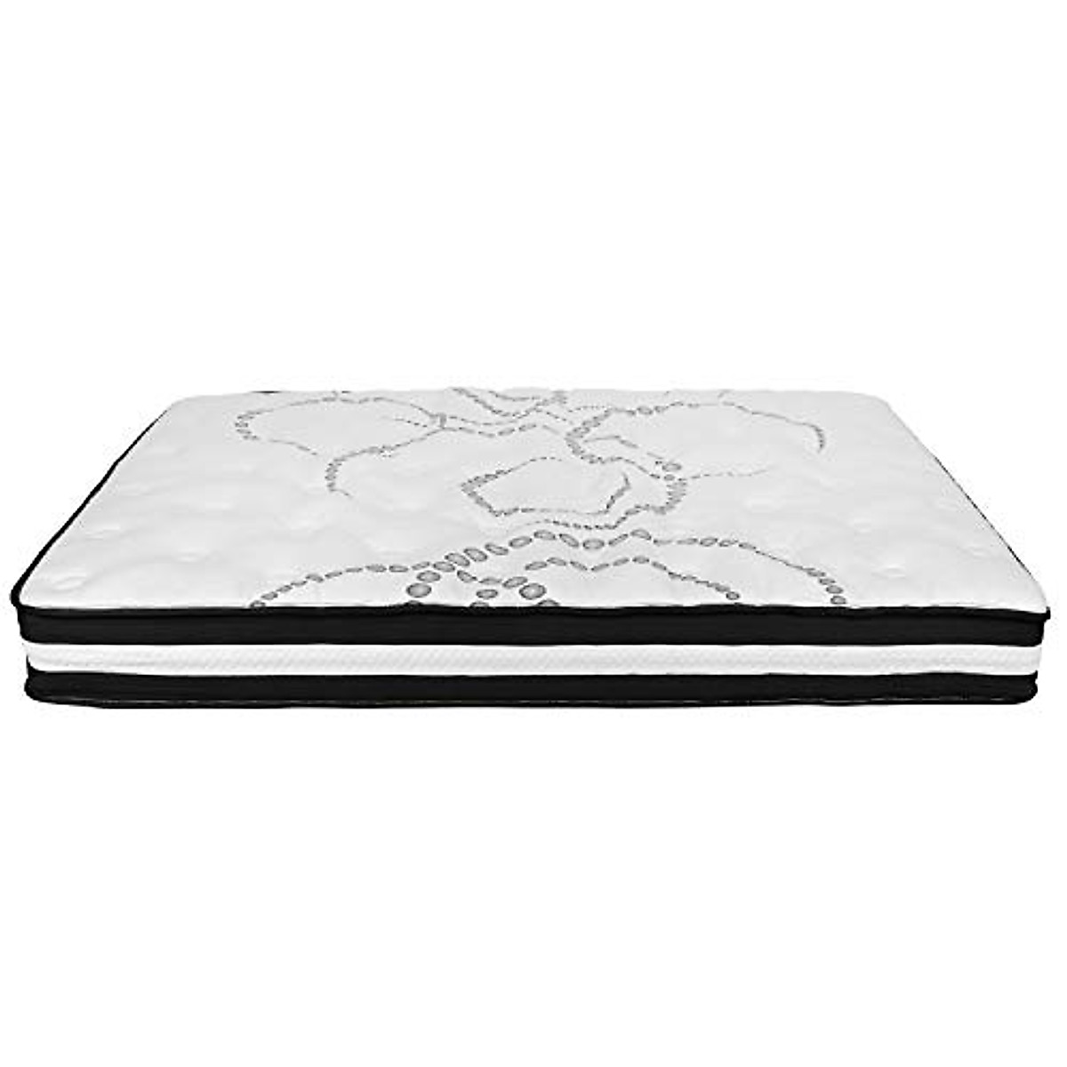 Flash Furniture Capri Comfortable Sleep 10" Hybrid Pocket Spring and Foam Mattress in a Box, Foam Pocket Spring Hybrid Mattress, Queen