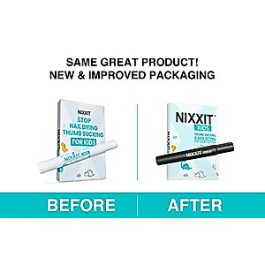 NIXXIT Nail Biting Treatment for Kids - Stop Thumb Sucking for Kids, Toddlers, Children - No Bite Nail Polish Pen - Non Glossy - Bitter Taste - Safe & Effective Solution