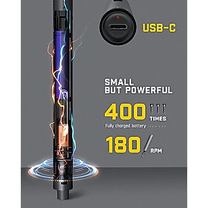 Fanttik E1 Pro 3.7V Mini Electric Screwdriver, Precision Screwdriver Set with 24 Magnetic Bits, Max. 3 N.m, Magnetic Storage, 5/32''Hex, Repair Tool Set for Phone Camera Laptop Watch