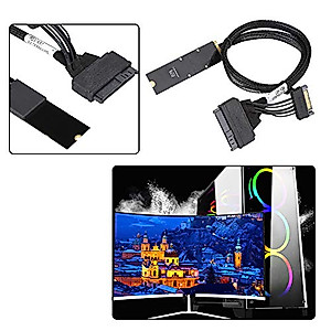 SF-8639 Connecting SSD Adapter Cable, U.2 to M.2 Cable for Intel/Intel P4510 P3500 P3600 750 Series P3700 Series 900 P3520 U.2 nvme SSD