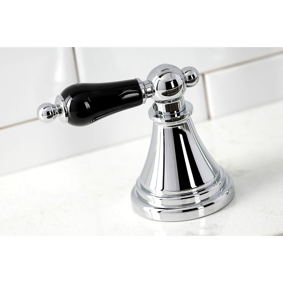 Kingston Brass KS2791PKLBS Duchess Widespread Kitchen Faucet with Brass Sprayer, Polished Chrome