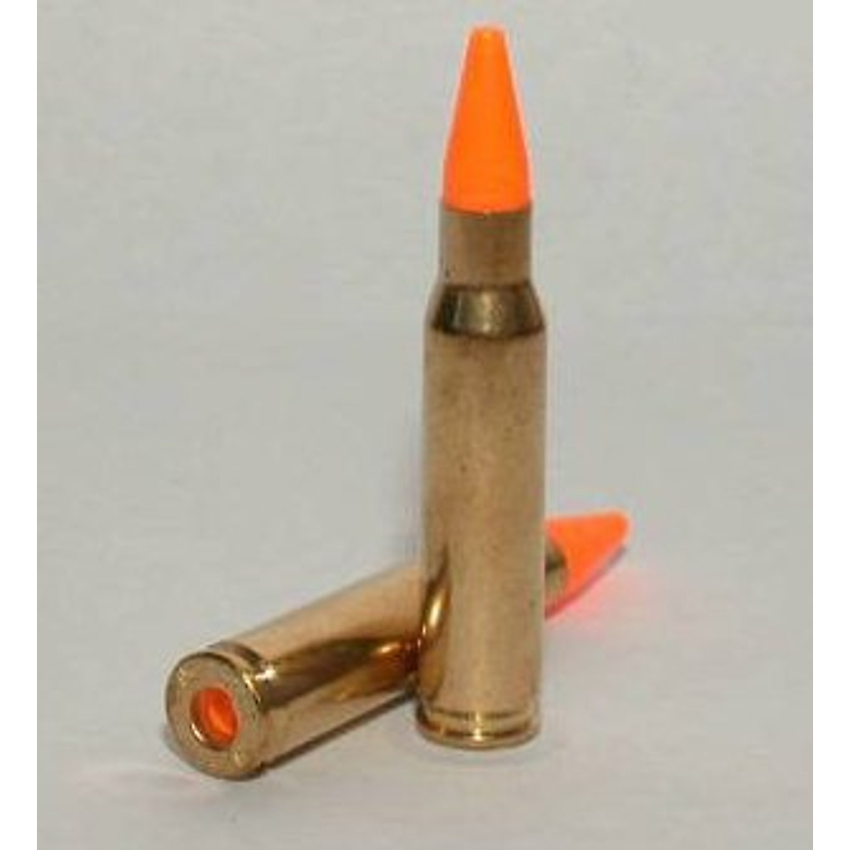 ST Action Pro Pack Of 5 Inert .308 Winchester Rifle Orange Safety Trainer Cartridge Dummy Ammunition Ammo Shell Rounds with Brass Case