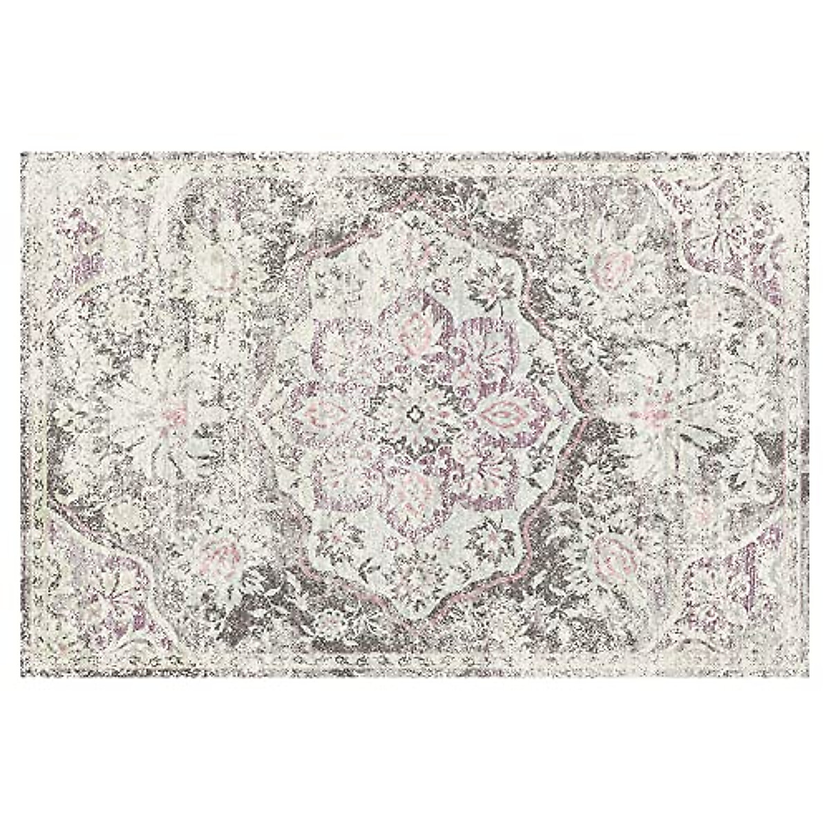 Pajata 5X7 Vintage Moroccan Persia Area Rug - Non-Slip, Non-shed, Stain Resistant, Distressed for Bedroom Kitchen and Living Room(Purple)
