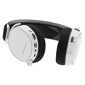 SteelSeries Arctis 7 Legacy Edition, Lag-Free Wireless Gaming Headset, DTS 7.1 Surround for PC, PC/Mac/Playstation 4/Mobile/VR - White