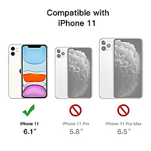 JETech Ultra Slim (0.35mm Thin) Case for iPhone 11 6.1-Inch, Camera Lens Cover Full Protection, Lightweight, Matte Finish PP Hard Minimalist Case, Support Wireless Charging (Black)