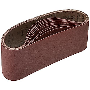 Bosch Professional 10 pcs. Sanding Belt Set X440 Best for Wood and Paint (75 x 533 mm, Grit 220, Accessories for Belt Sanders)