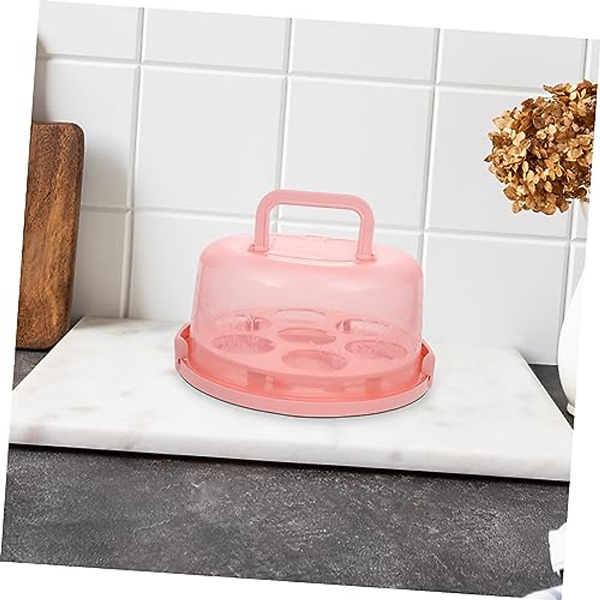 EXQUIMEUBLE portable cake box cupcake carriers cake packing holders refrigerator stand egg container cake carrier with lid and handle muffin pan Portable cupcake containers cupcake Transporter