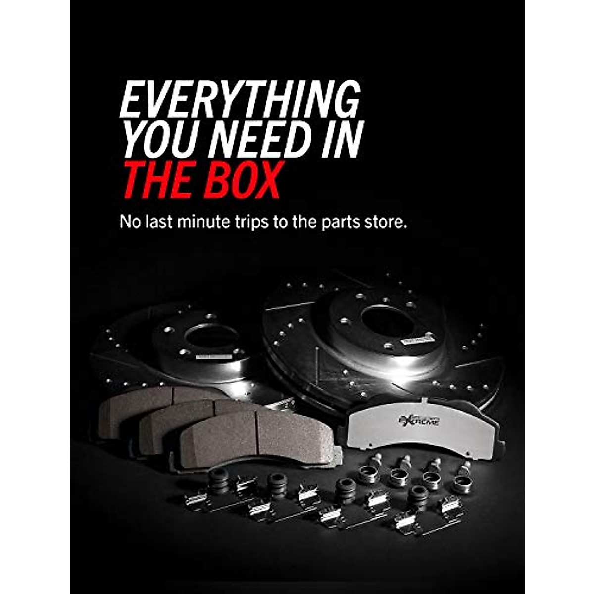 Power Stop K2429-36 Front Z36 Truck & Tow Brake Kit, Carbon Fiber Ceramic Brake Pads and Drilled/Slotted Brake Rotors