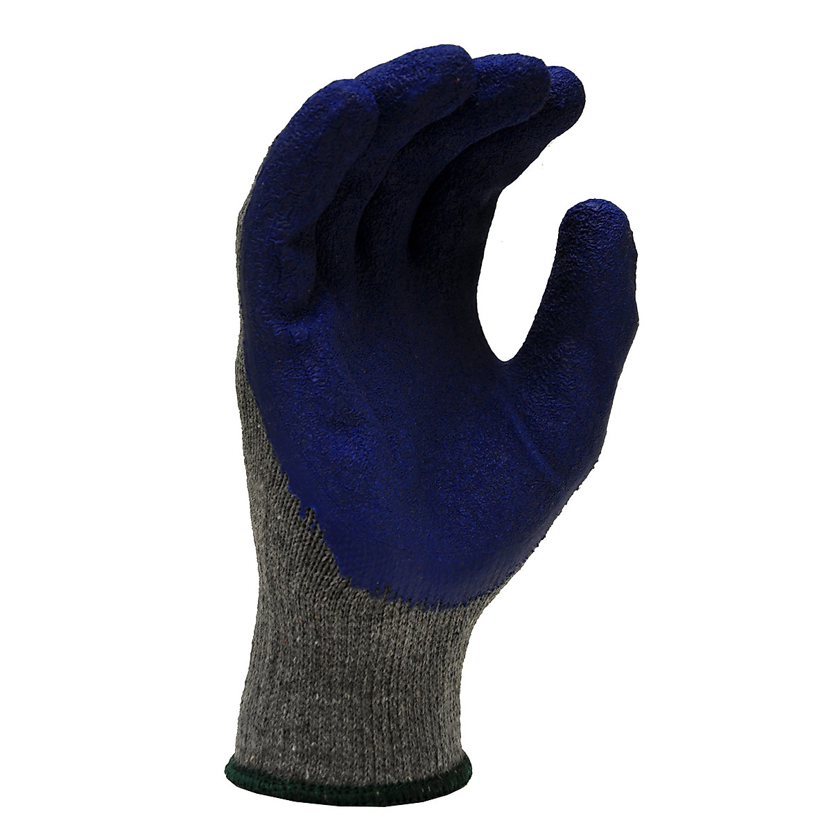 G & F 1511M-DZ Rubber Latex Coated Work Gloves for Construction, Blue, Crinkle Pattern, Men's Medium (Sold by dozen, 12 Pairs)