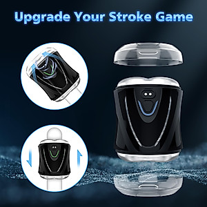 Vibrating Male Masturbator with 9 Vibrations, LUMODIA Male Sex Toys for Men, APP-Controlled Sex Toy Adult Toys Male Masturbators, Men's Pocket Pussy Stroker Adult Toy, Adult Sex Toys & Games Black